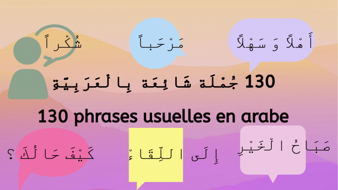 130 phrases les plus usuelles en langue arabe | Apprendre Arabe ...